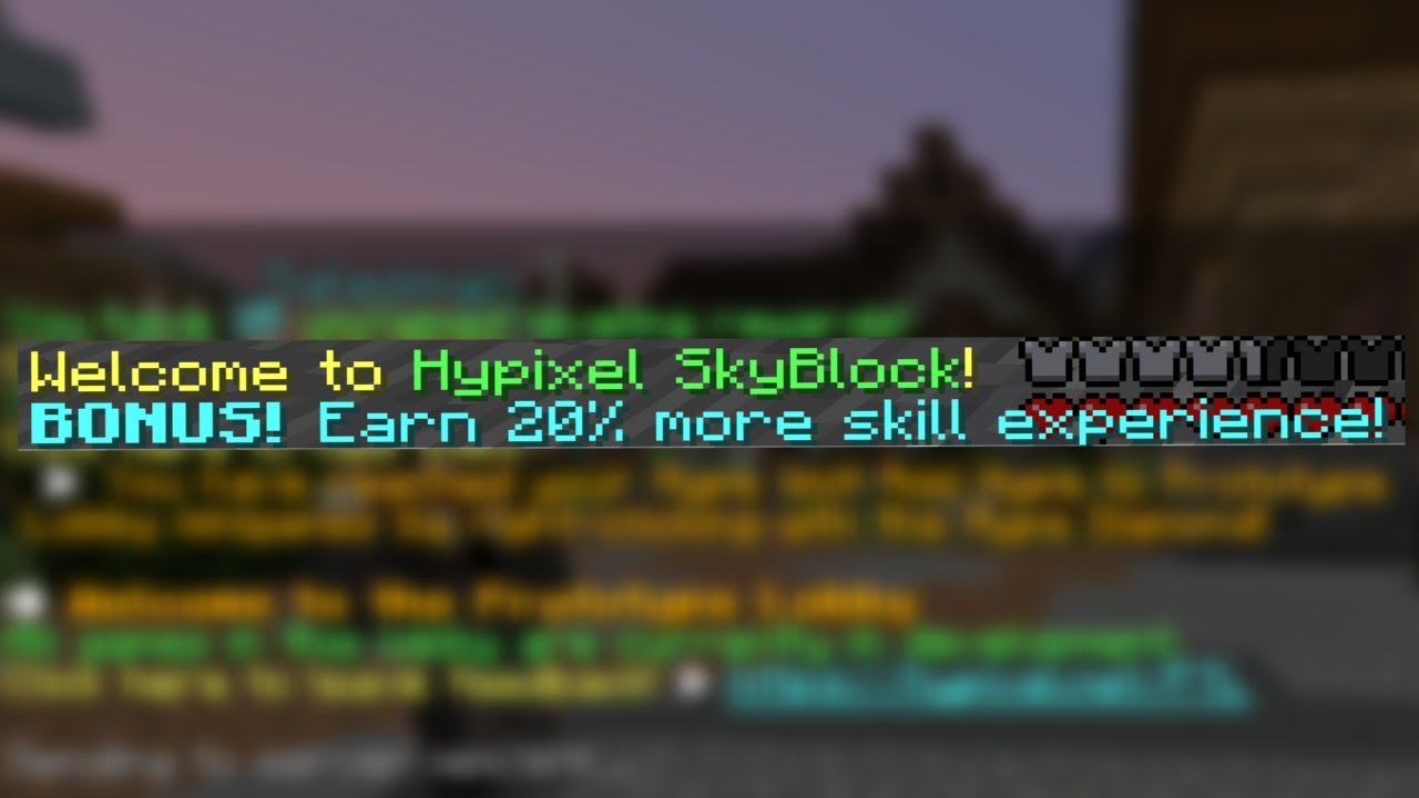 Hypixel Skyblock 20% More Skill Experience - YouTube