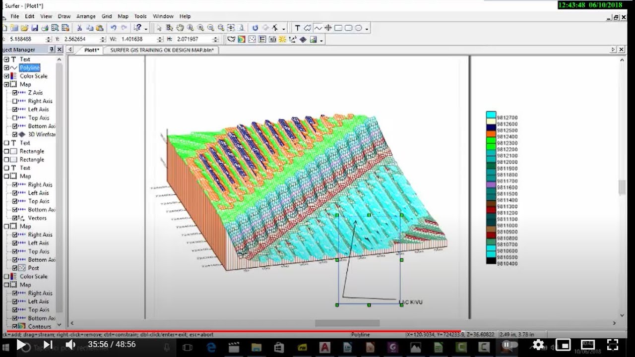 Modelisation et cartographie de Courbes de Niveau en 2D et 3D avec ...