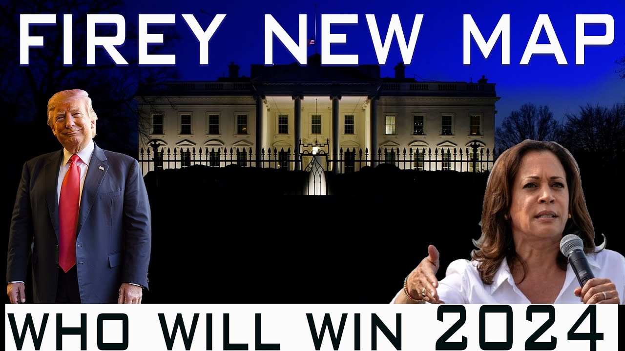 FIERY New Presidential ELECTION MAP 2024 Donald Trump vs Kamala Harris ...