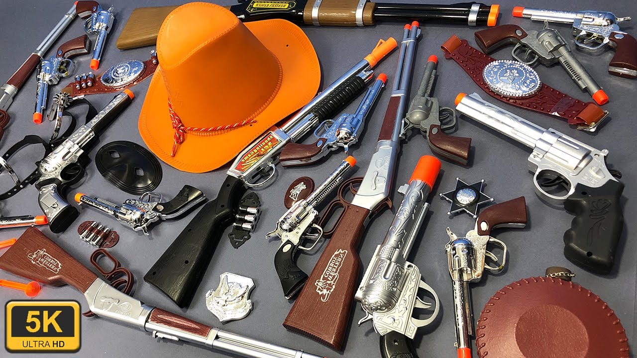 New Cowboys Guns !!! Western Toy Weapons. Wild West Guns (5K) - YouTube