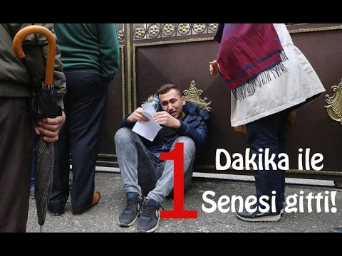 YGS'ye geç kalınca gözyaşlarını tutamadı!