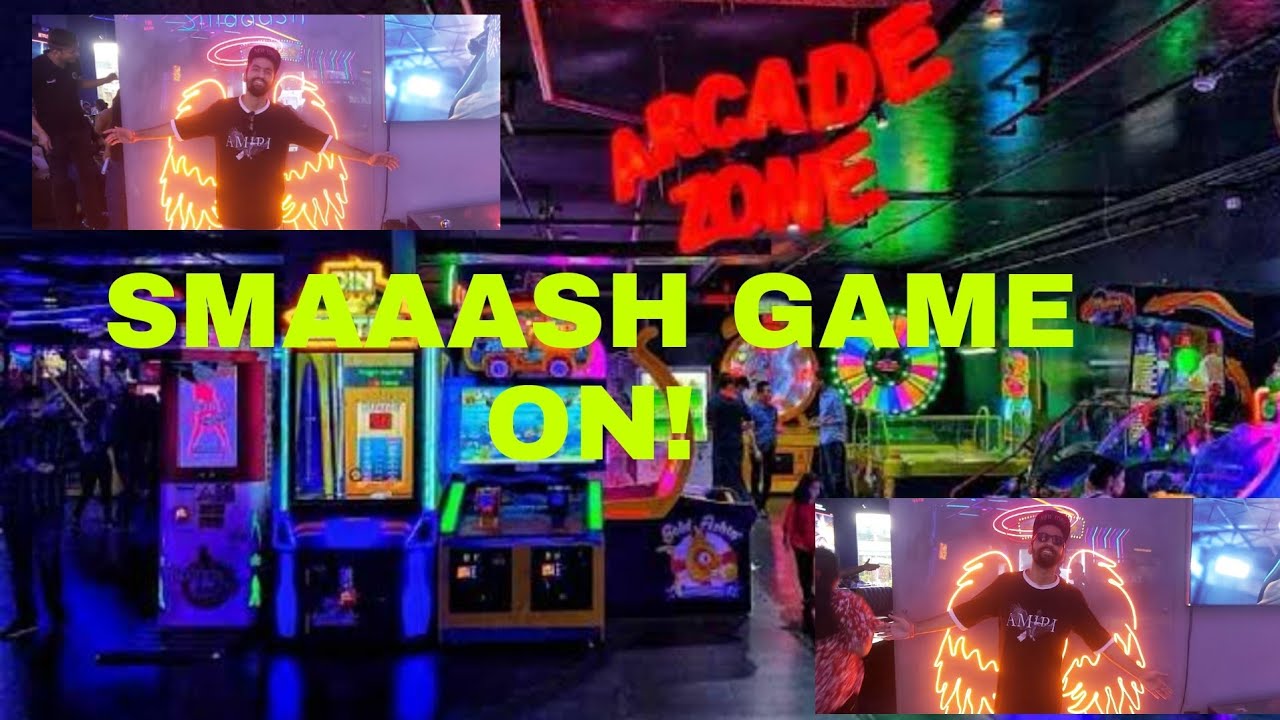 SMAAASH GAME ON! || FUN PLACE IN AIRIA MALL - YouTube