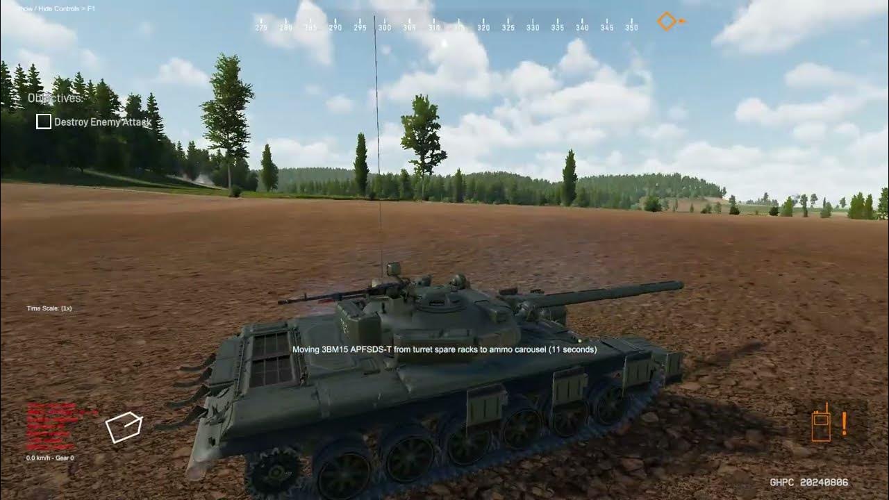 T-72 Defending Against M60A3 TTS Assault, Dynamic Campaign Mission 1, GHPC - YouTube