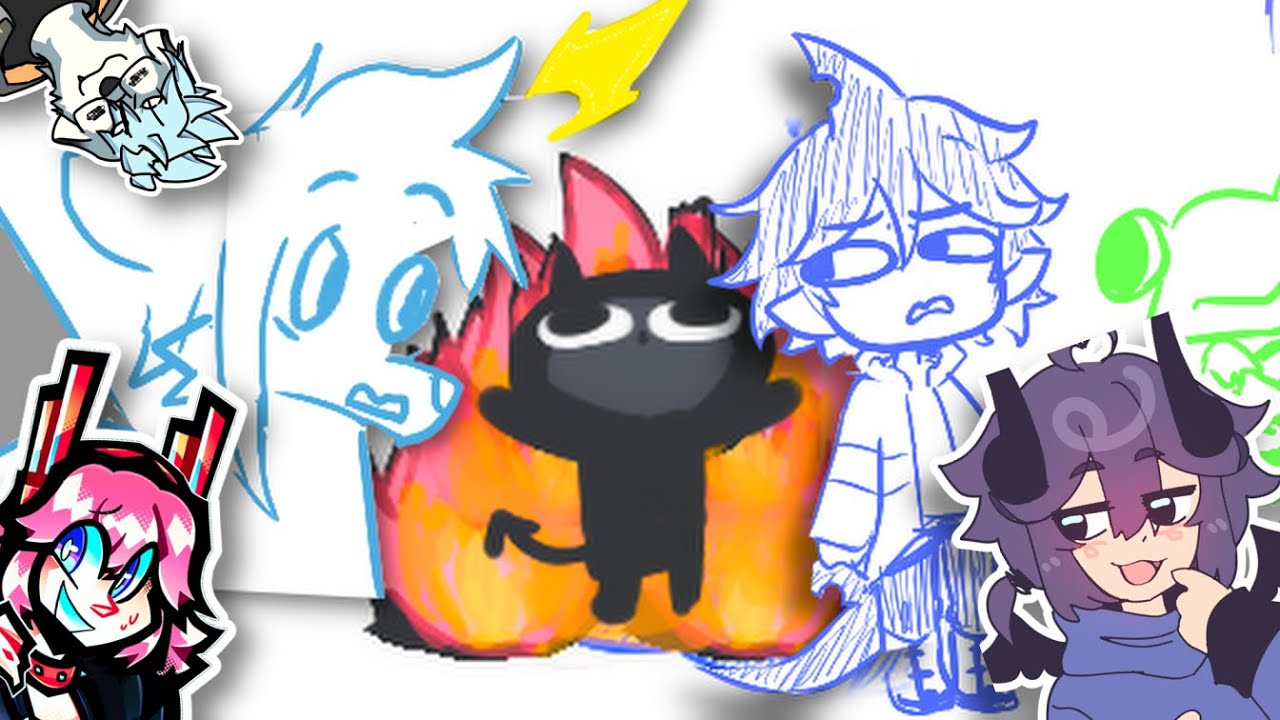 Making Art Friends! Drawing Doodles with Blitzsen and Toro - YouTube