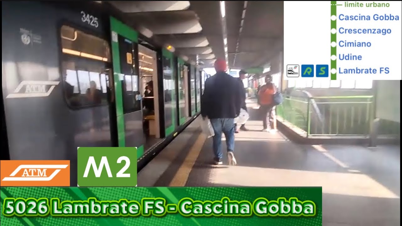 🚇LEONARDO 5026 sulla linea 🟢 M2 da LAMBRATE FS a CASCINA GOBBA - YouTube