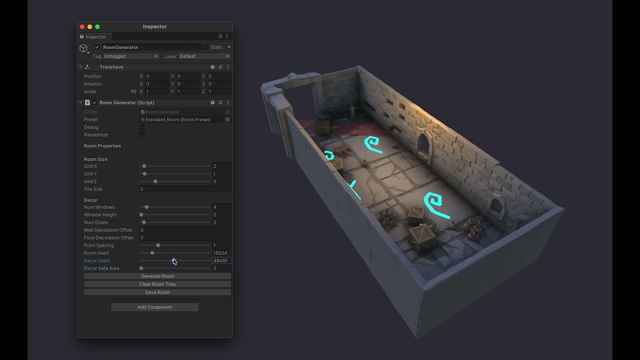 RoomGen Procedural Generator - Demo - YouTube