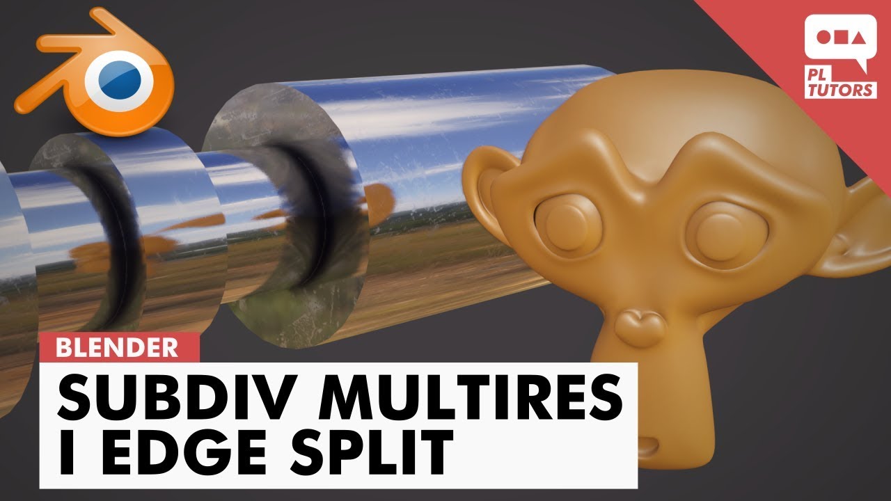 Modyfikatory: Subdivision Surface, Multiresolution i Edge Split - Blender 2.8 - YouTube