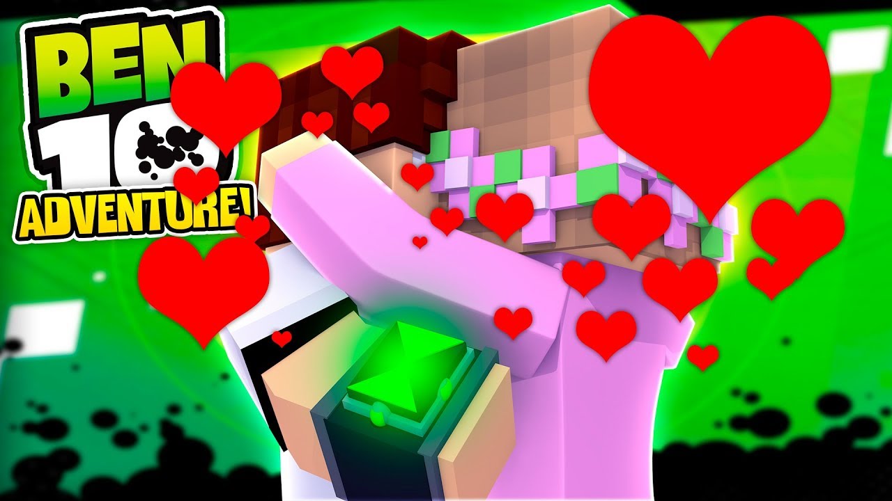 MINECRAFT BEN 10 ADVENTURE - BEN 10 AND LITTLE KELLY KISS! - YouTube