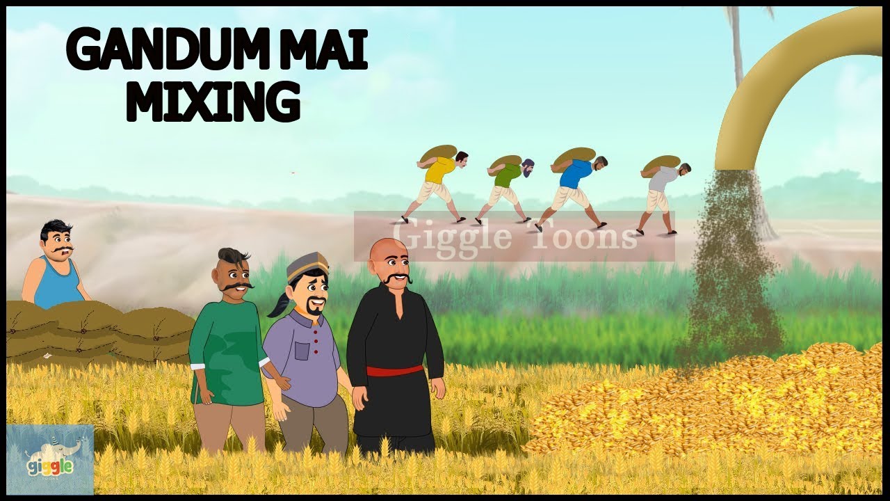 Gandum Mai Mixing | Cartoon For Kids | Urdu Story | Giggle Toons - YouTube