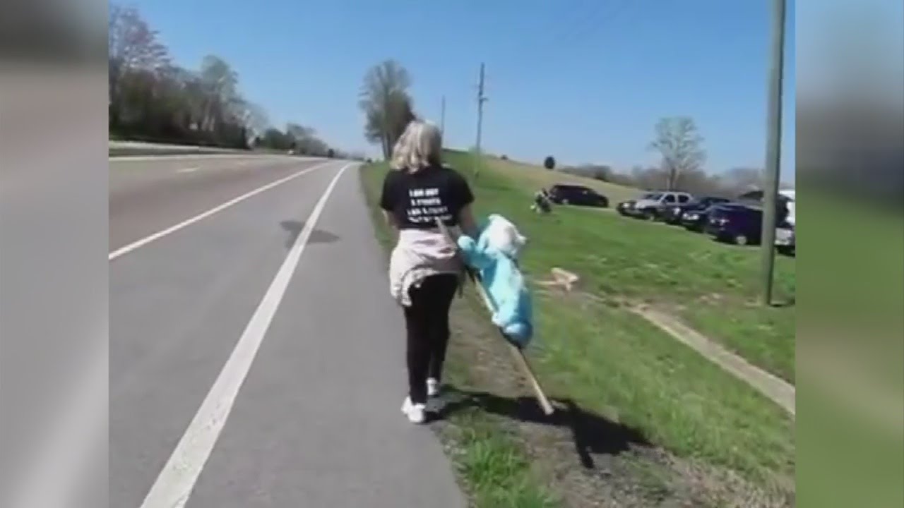 Protest at Easter egg hunt in Church Hill - YouTube