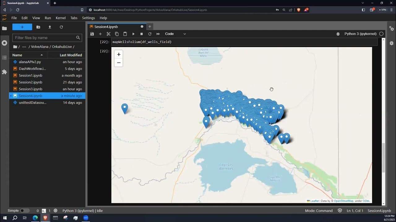 Maps with Folium library in Python and Alana Well Information - Session 5 - YouTube