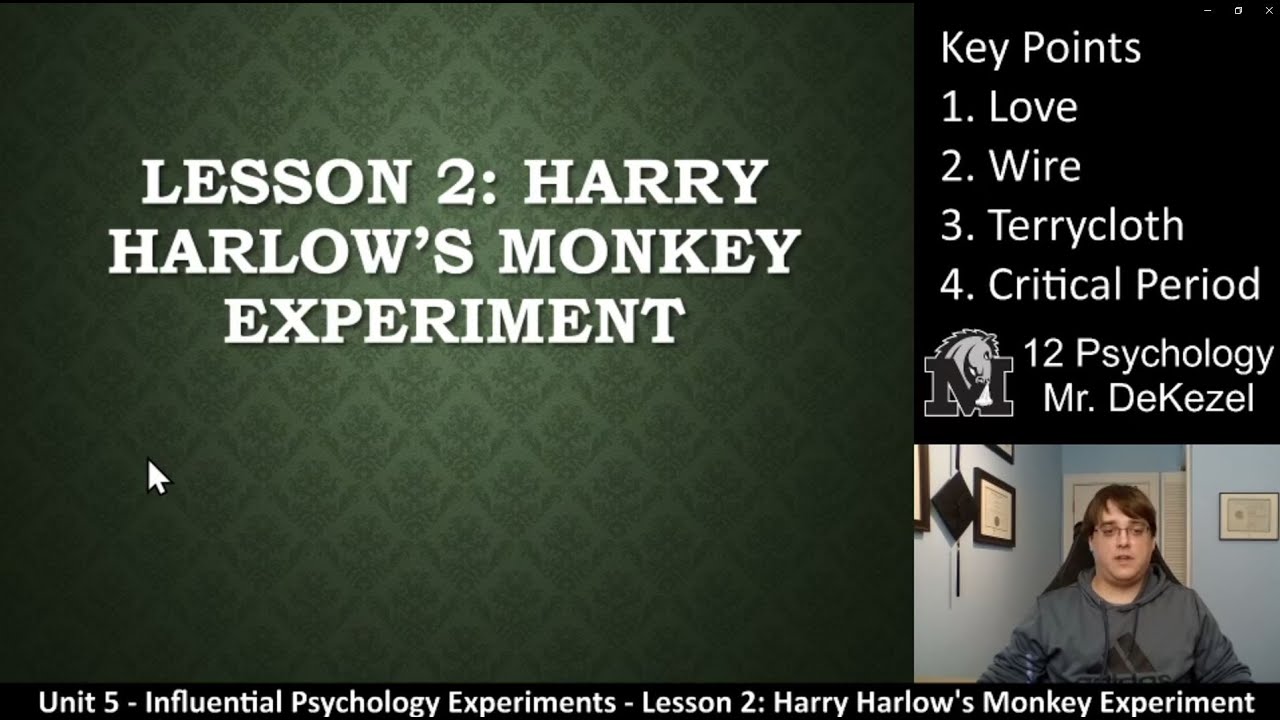 Lesson 2 - Harry Harlow's Monkey Experiment - Influential Experiments ...