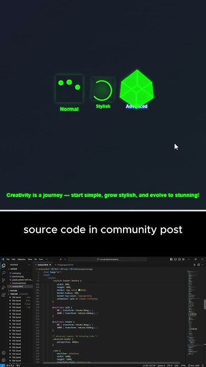🌀Loader Evolution – Next-Gen Loading Animations with HTML CSS JS 🌀#shorts #ytshorts #webdesign ...