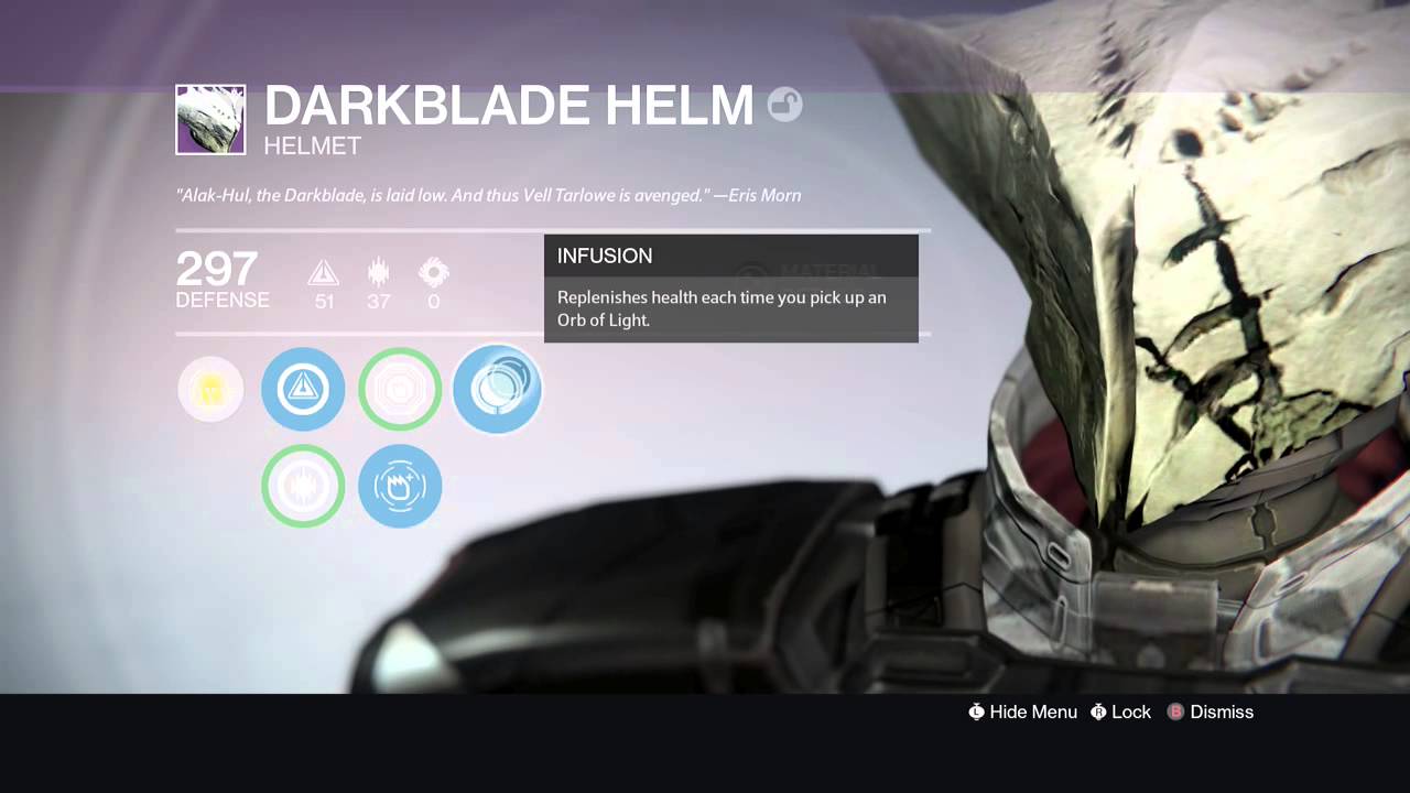 DESTINY | My exclusive DARKBLADE HELM - YouTube