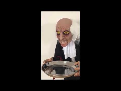 Horror Butler Animiert 90 cm Halloween Dekoration - YouTube