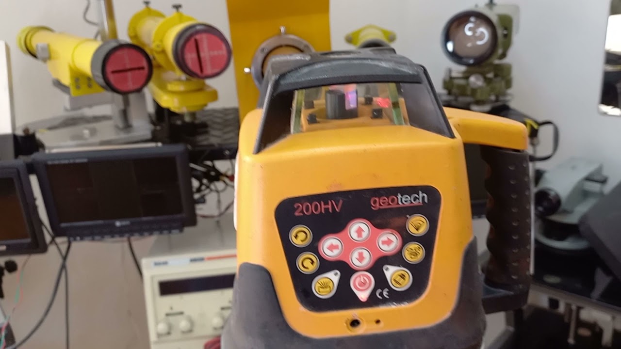 0028 - NÍVEL A LASER GEOTECH 200HV - TUTORIAL - YouTube