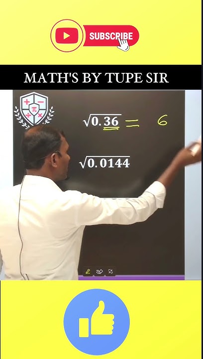 वर्गमूळ दशांश प्रकार || Square root point ||Maths Short Tricks || Marathi Ganit ||Tupe sir # ...