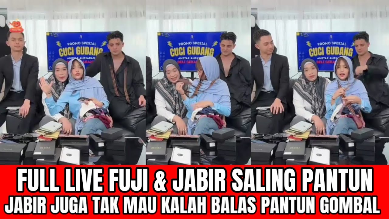 FULL LIVE FUJI & JABIR SALING PANTUN JABIR JUGA TAK MAU KALAH BALAS ...