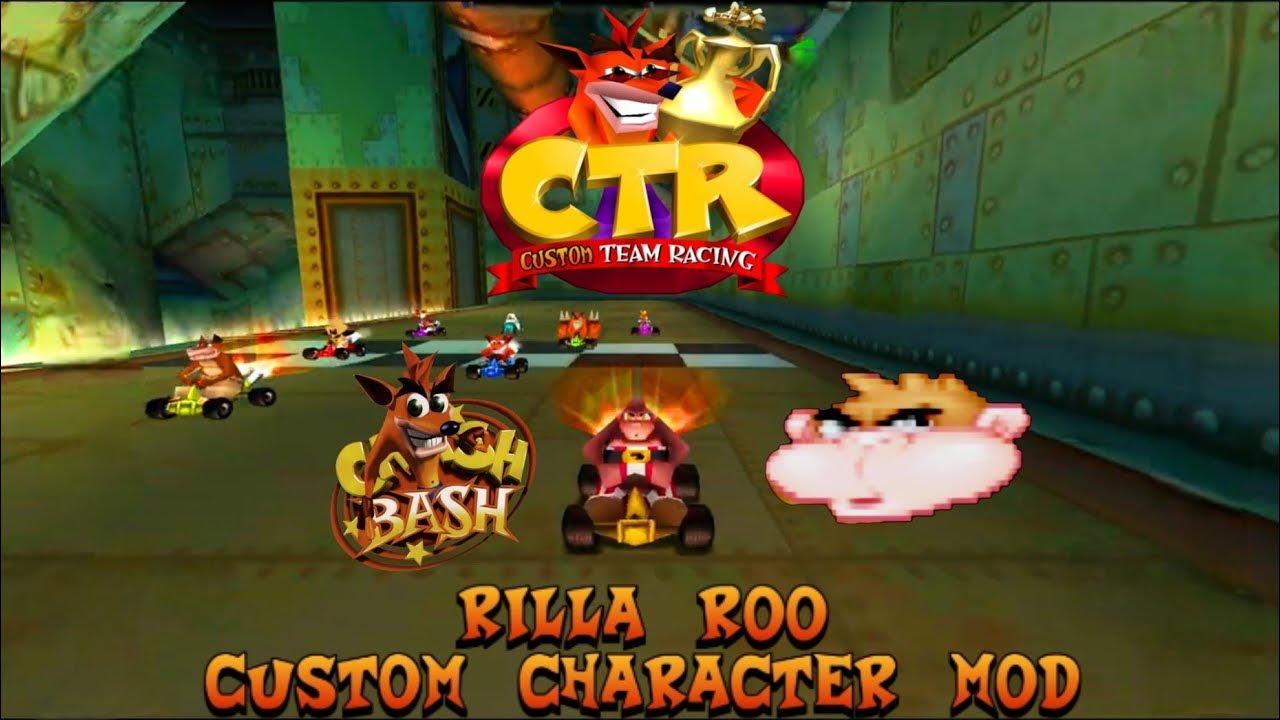 CTR Crash Team Racing: Rilla Roo Custom Character Mod - YouTube