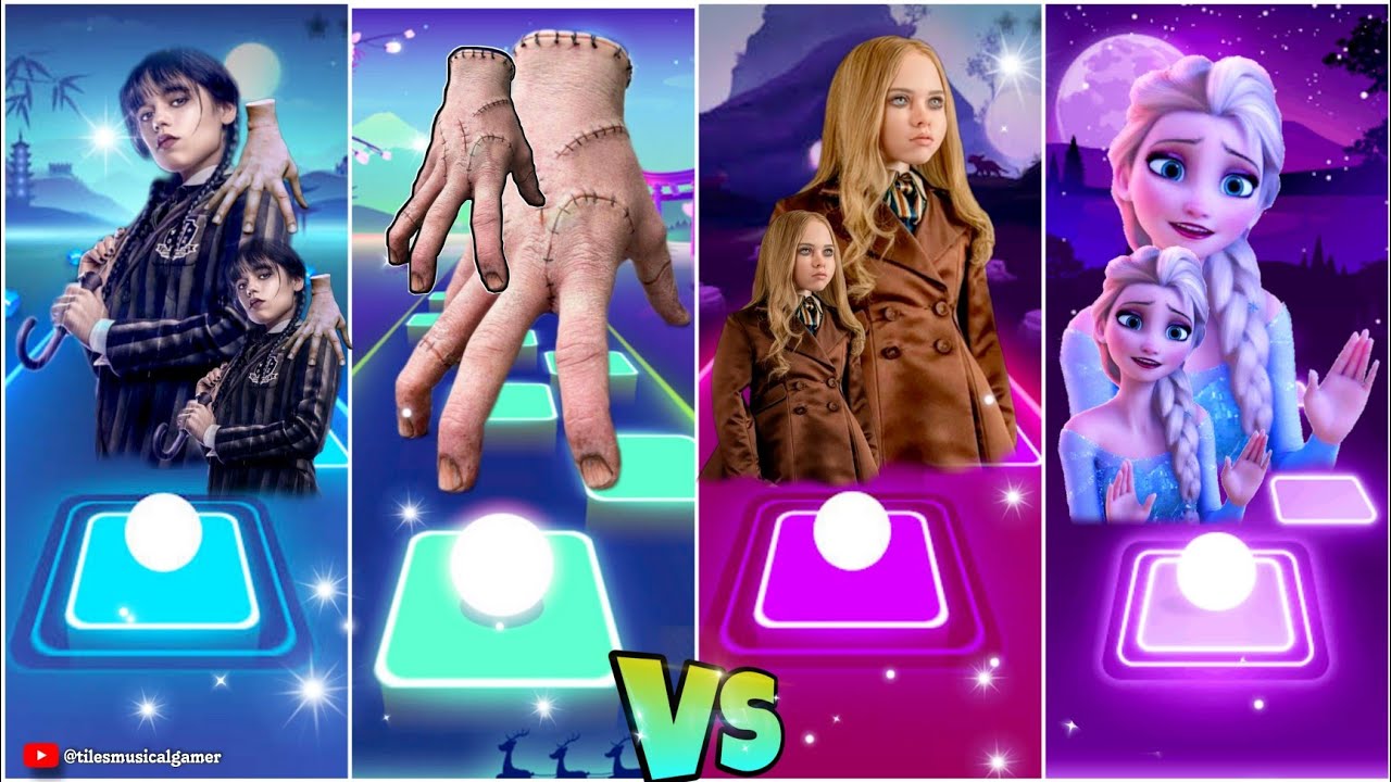 Wednesday Addams vs Thing vs Megan(M3gan) vs Elsa Frozen Song Let it Go ...