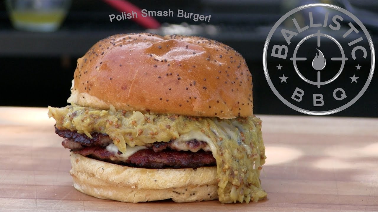 Polish Smash Burger Recipe! | Kielbasa Burger - YouTube