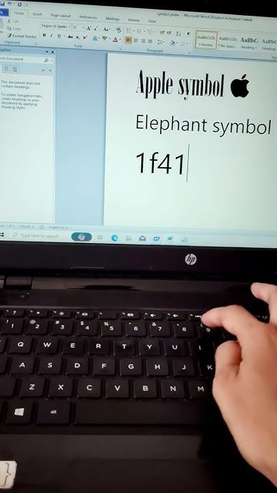 MS word Elephant 🐘 symbol code | Symbol Codes | ALT Codes | Ms Word ...