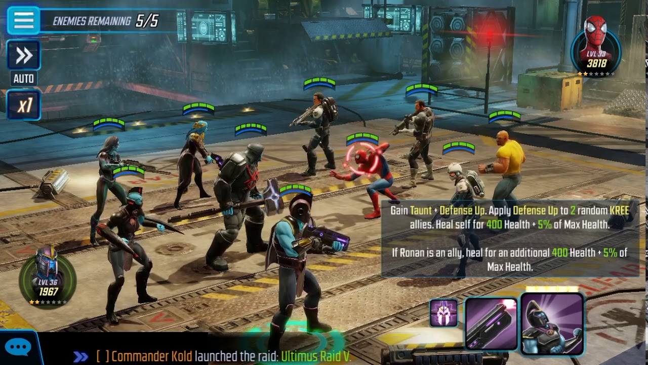 Marvel Strike Force Kree Army Review - YouTube