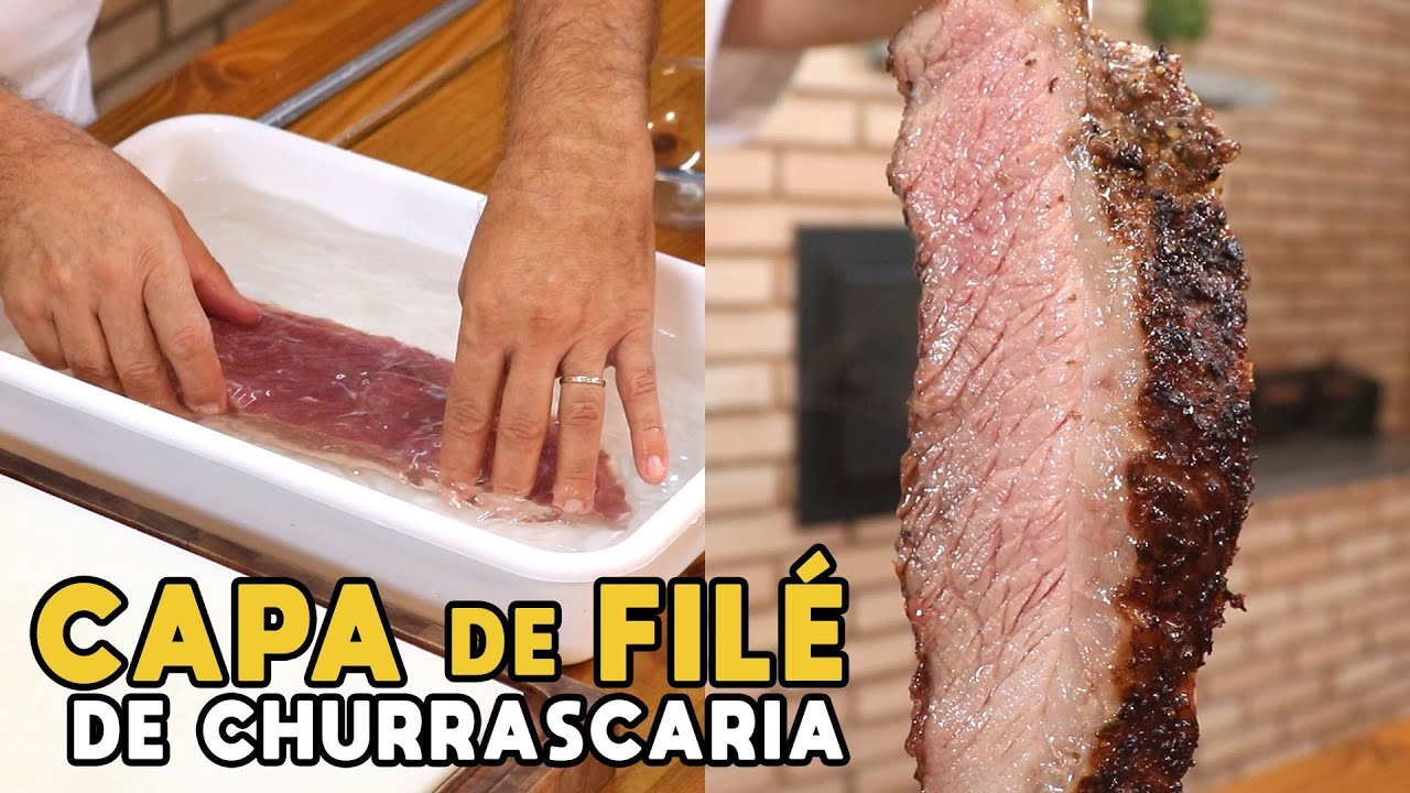 Como Fazer Capa de Filé de Churrascaria - Tv Churrasco - YouTube