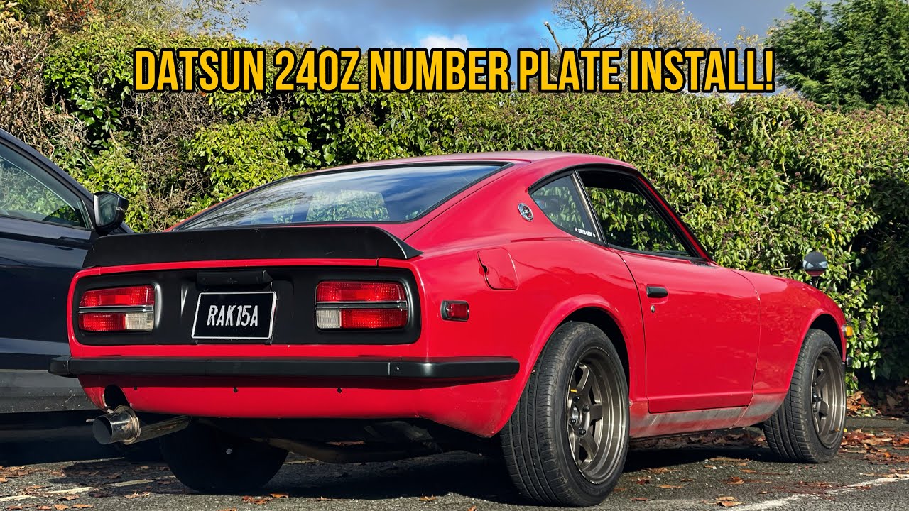 Datsun 240z Gets a New Number Plate - YouTube