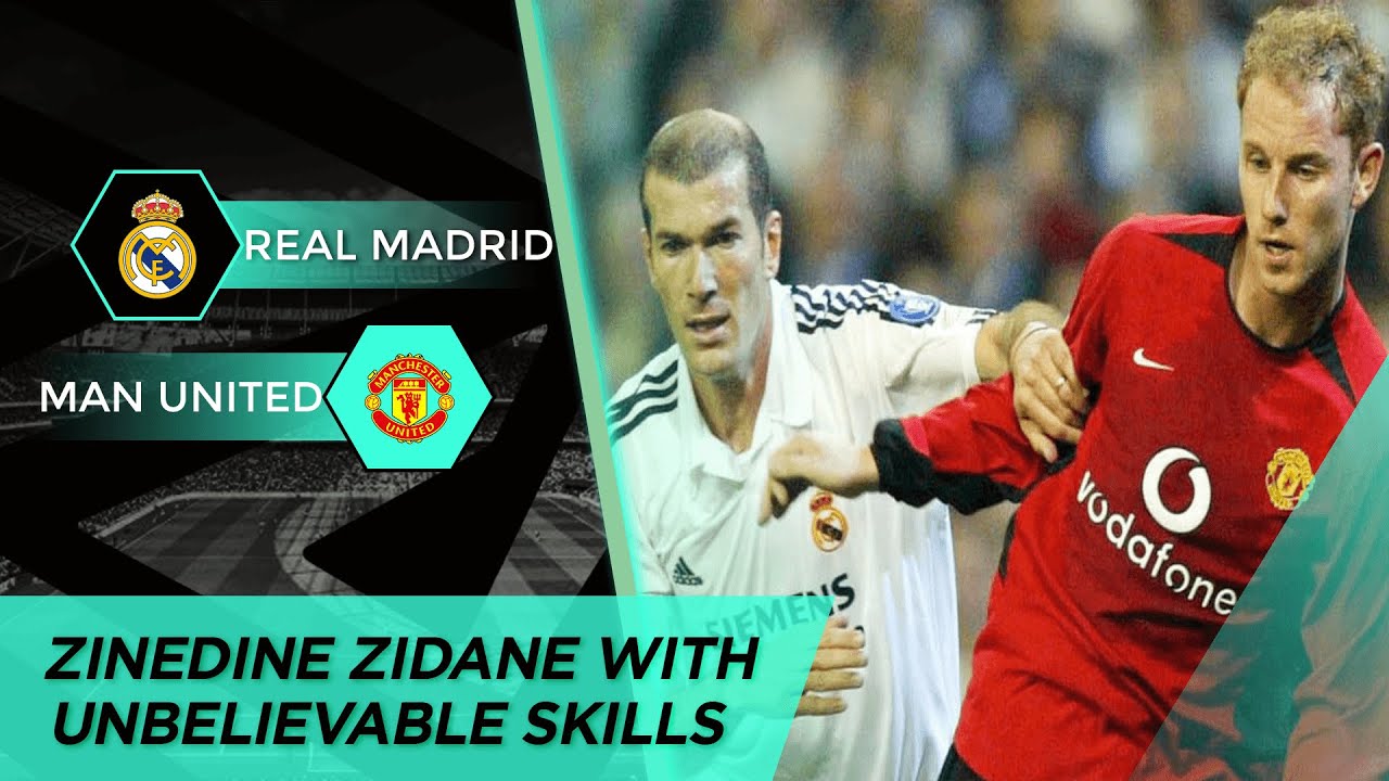 Zidane show masterclass of skill with the Man United legend | REAL ...