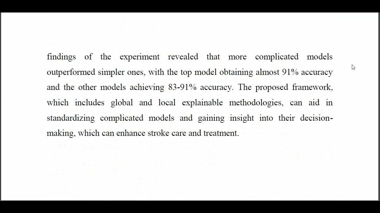 Automated Stroke Prediction Using Machine Learning An Explainable and Exploratory Study With a ...