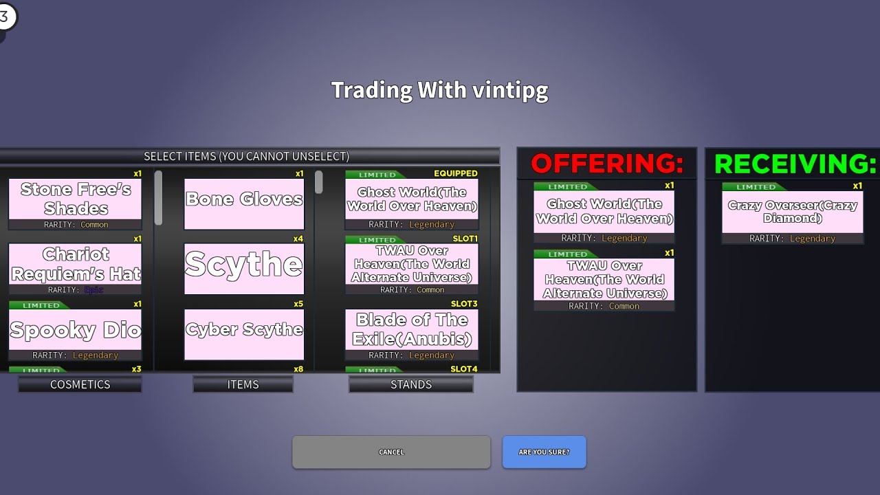 2 TRADES TO OVERSEER W/F/L?! | YBA TRADE - YouTube