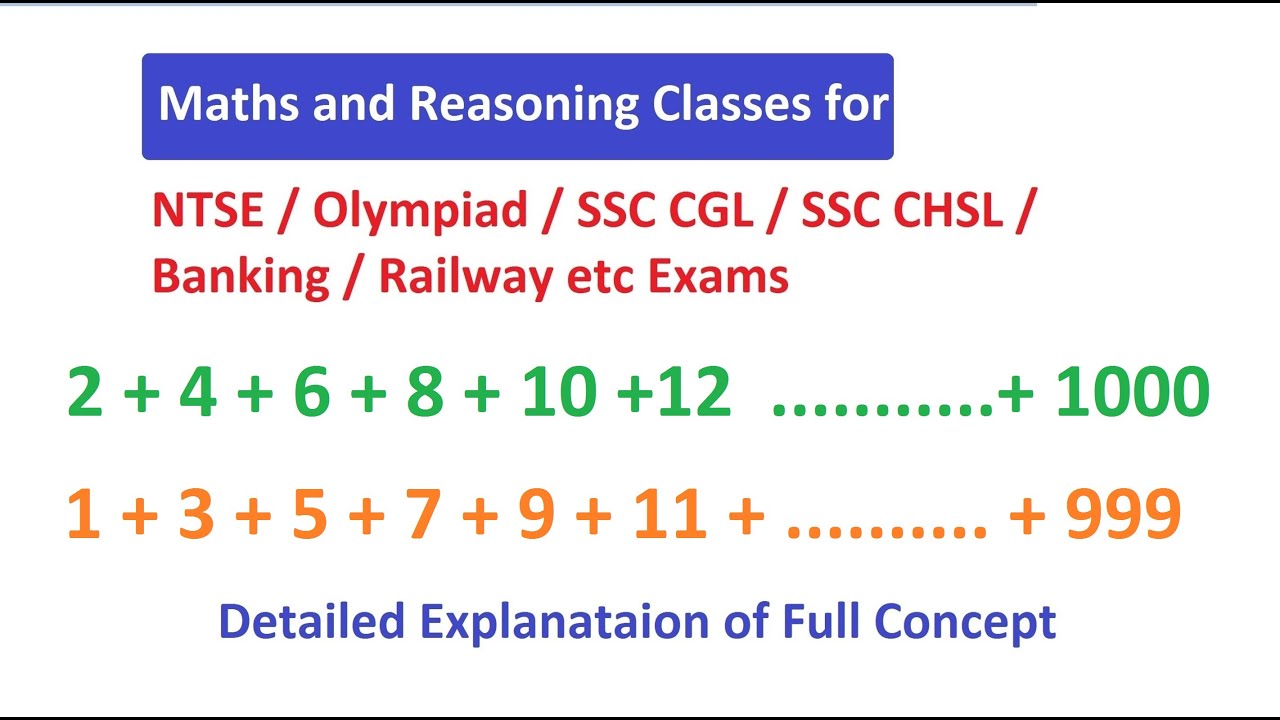 Sum of first n odd numbers | Sum of First n even Numbers | Sum of n ...