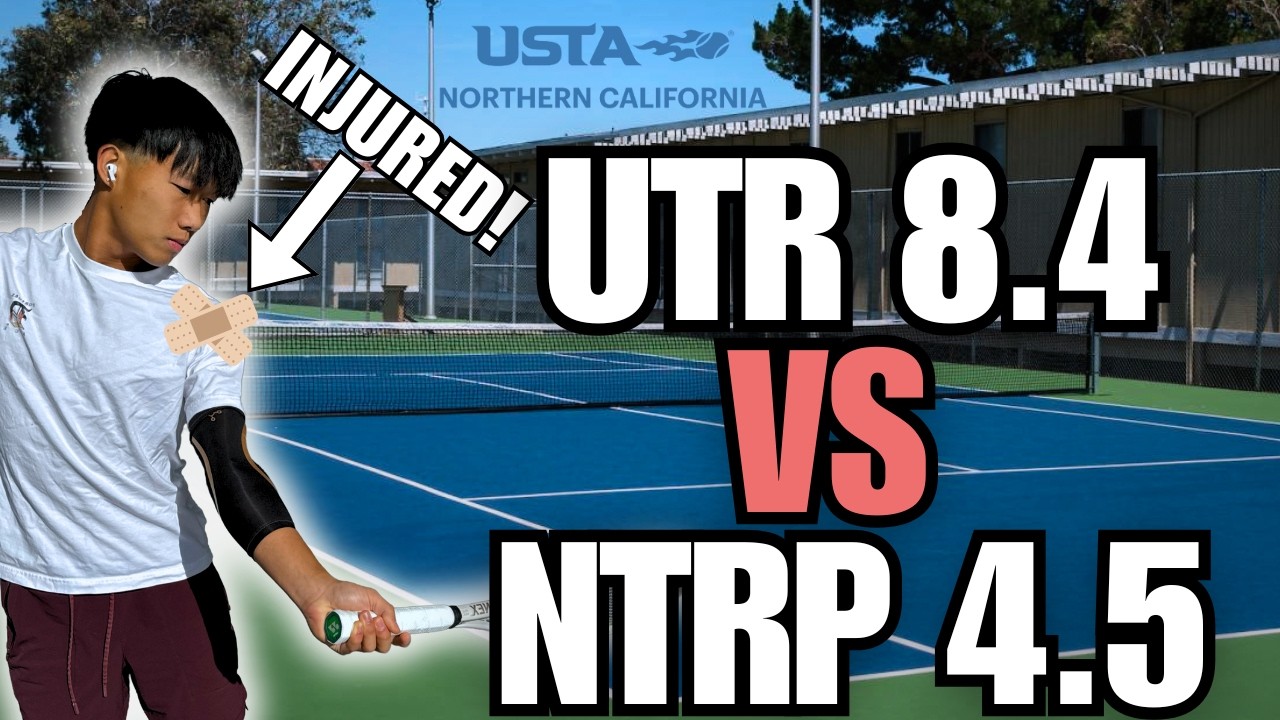 Injured UTR 8 vs Rusty NTRP 4.5 (USTA 4.5 Match) - YouTube