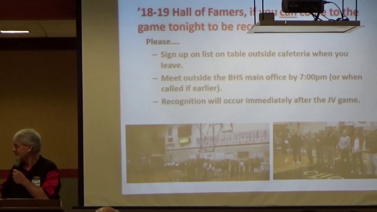 Blackford High School Hall of Fame Banquet - YouTube