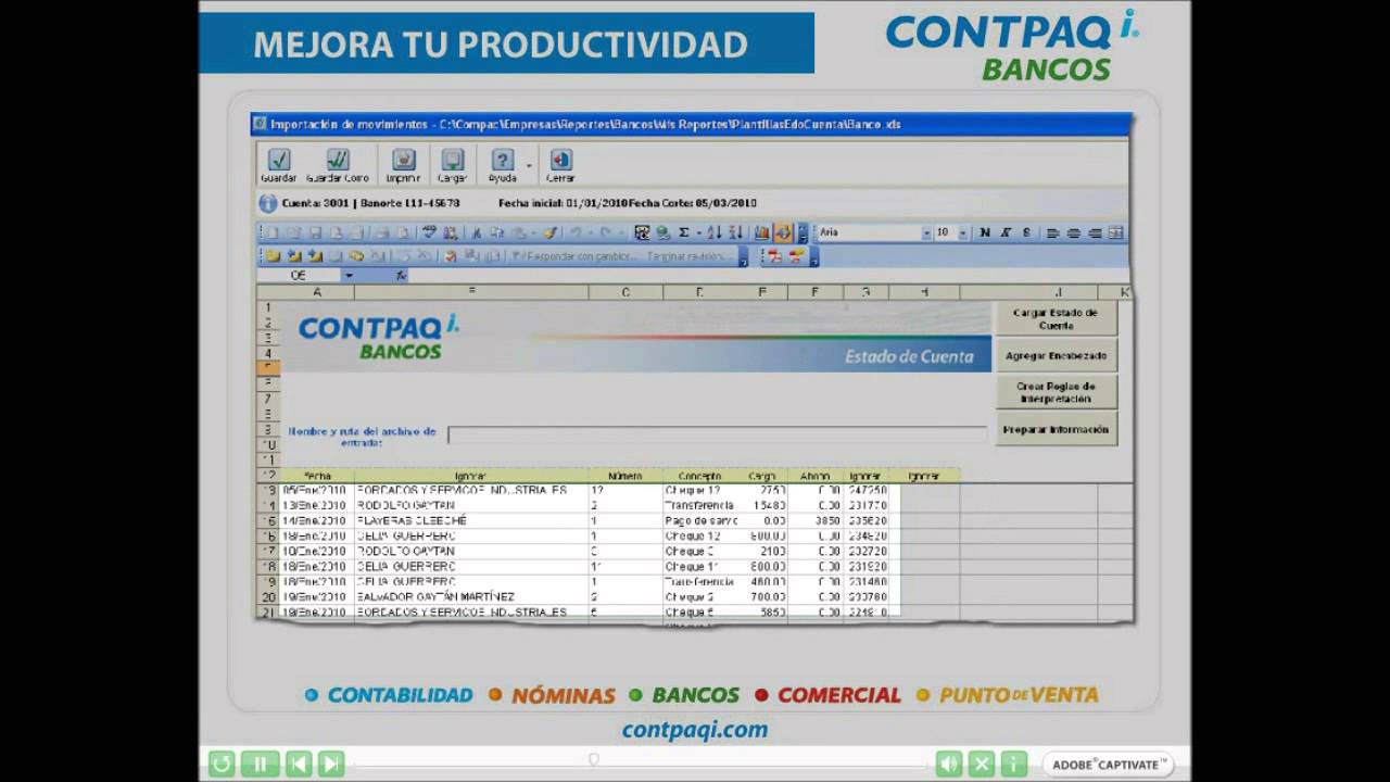 IMPULSA Demo CONTPAQ i BANCOS 3 Facilita tu conciliacion bancaria - YouTube