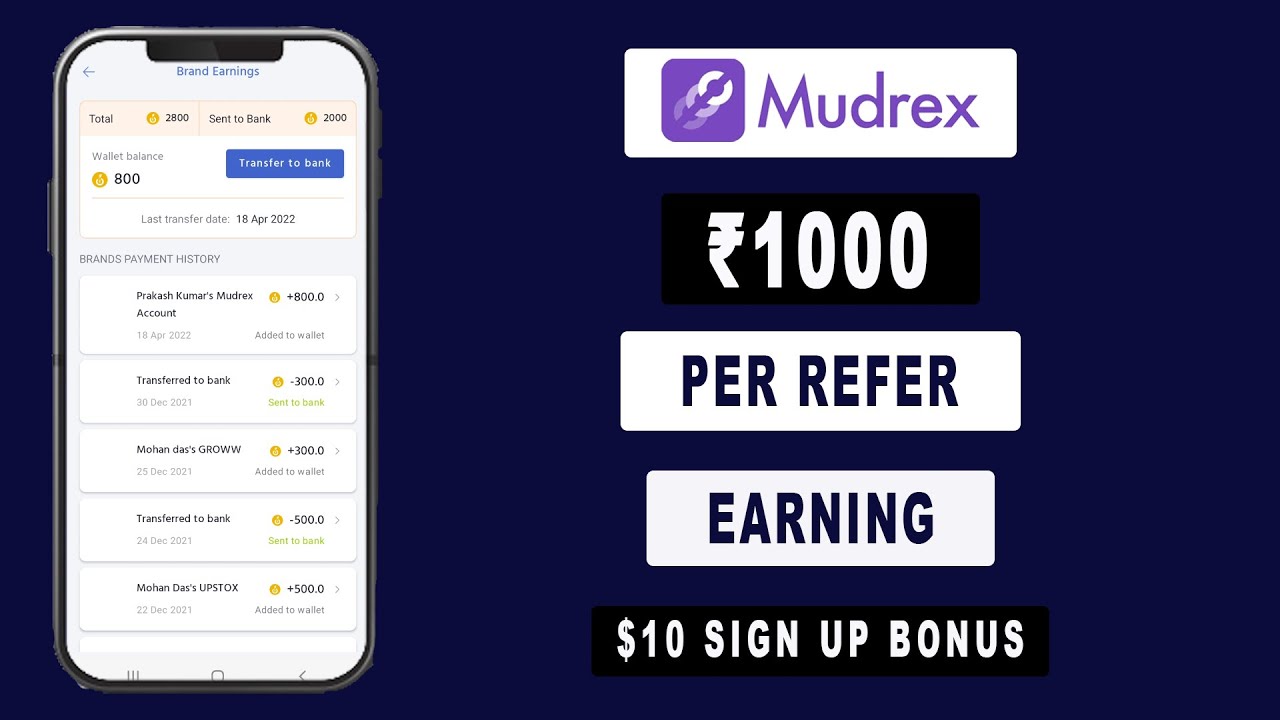 Mudrex ₹1000 Refer and Earn | Mudrex Withdrawal | Mudrex Account ...
