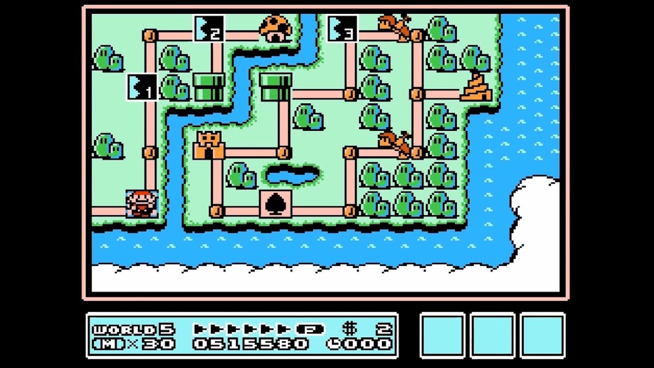 Super Mario Bros 3 World 5 | Original Nintendo | NES - YouTube