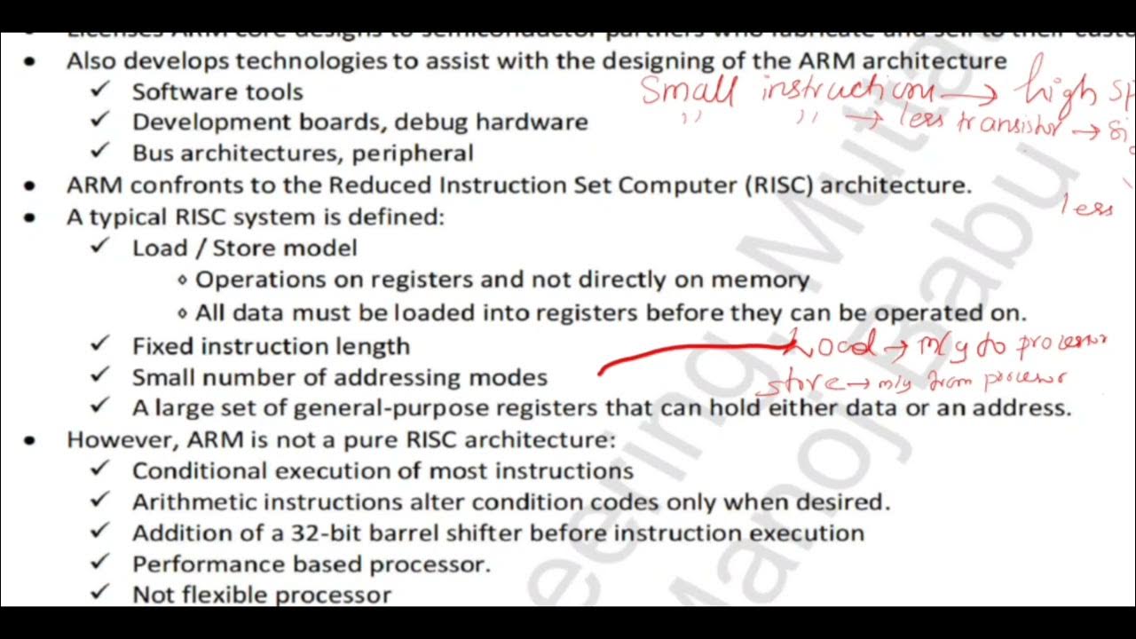 ECT206 CAM Module 4 ARM Introduction | ARM 7 Features - YouTube