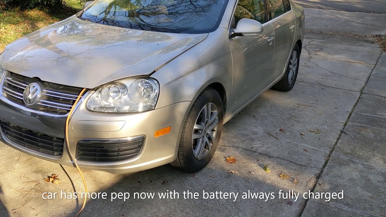 VW Jetta more pep with battery tender - YouTube