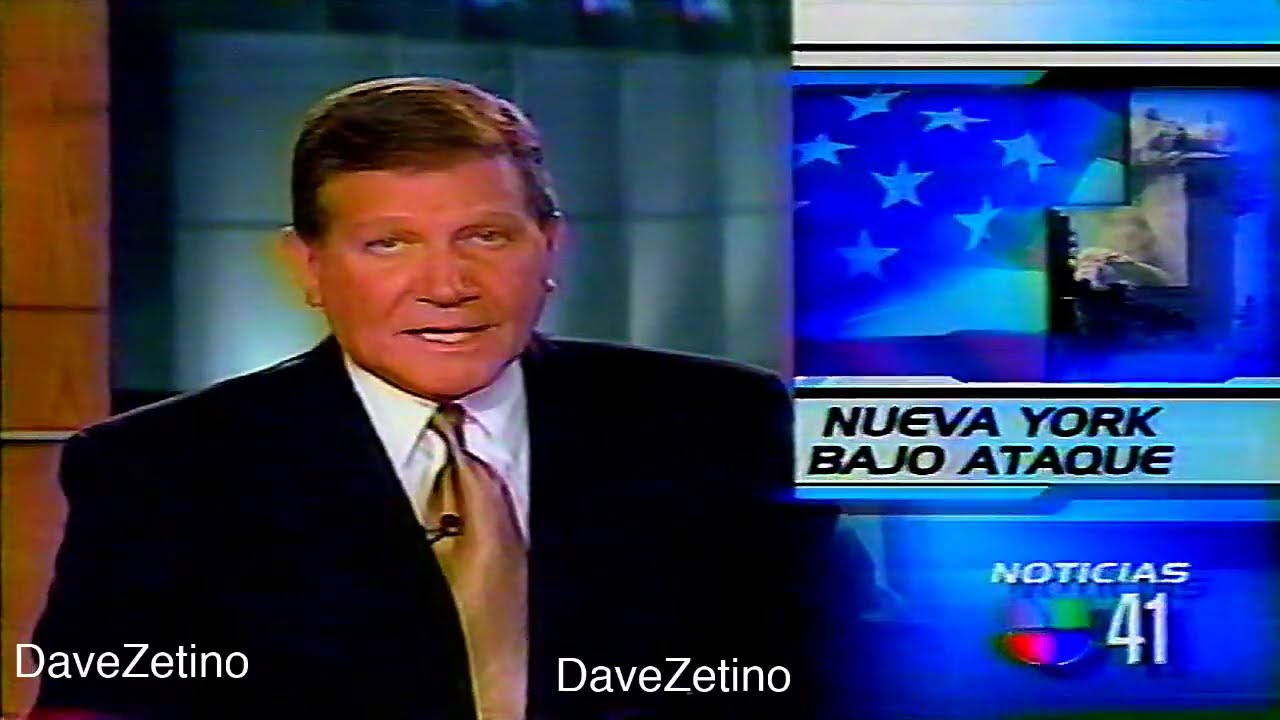 11 SEPTIEMBRE 2001 COBERTURA UNIVISION 41 Rafael pineda Denisse Oller ...