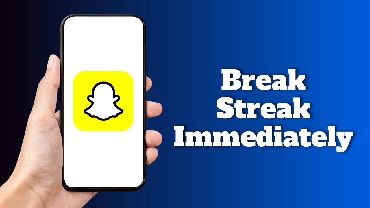 How to Break Streak on Snapchat Immediately - YouTube