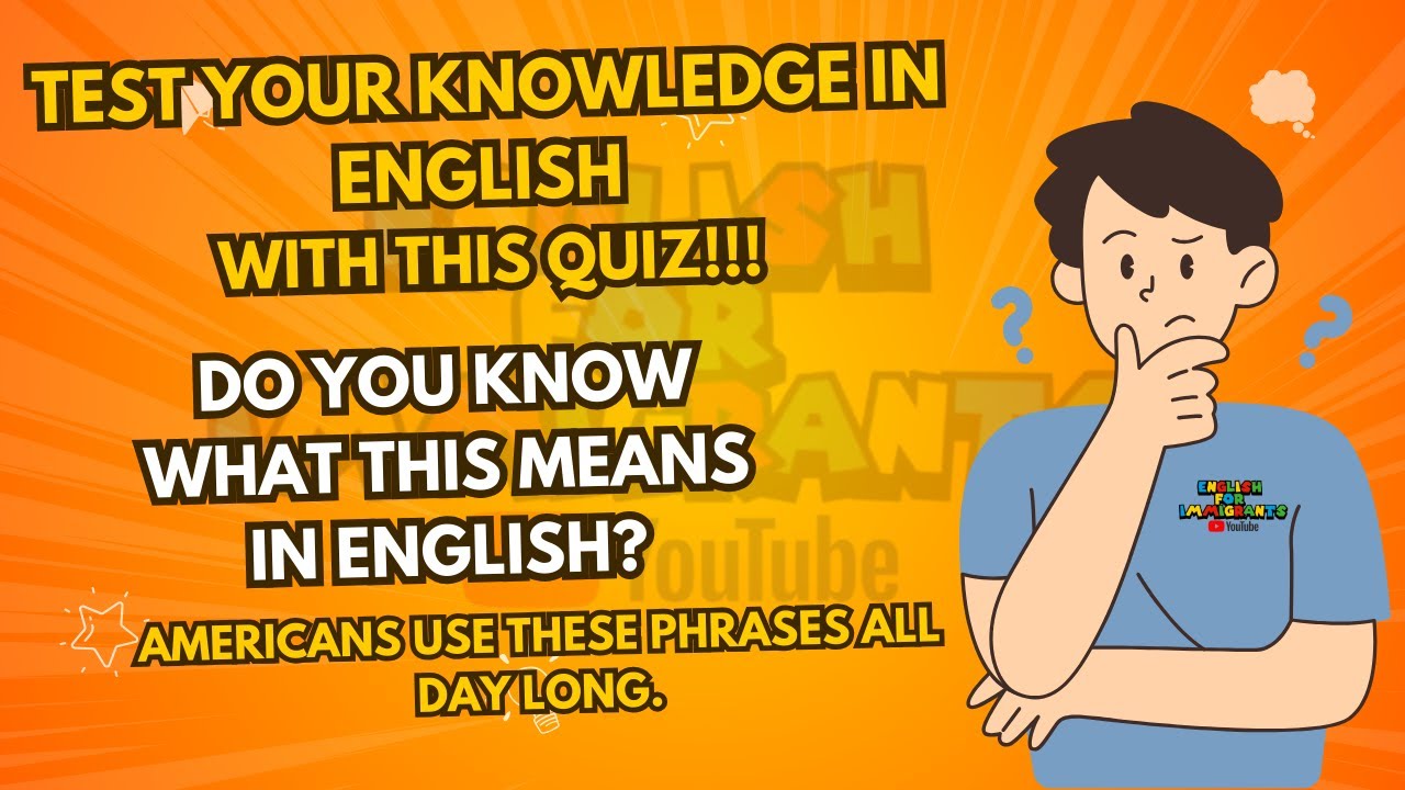 HOW GOOD IS YOUR ENGLIS? | FUN QUIZ FOR IMMIGRANTS 🧠 - YouTube