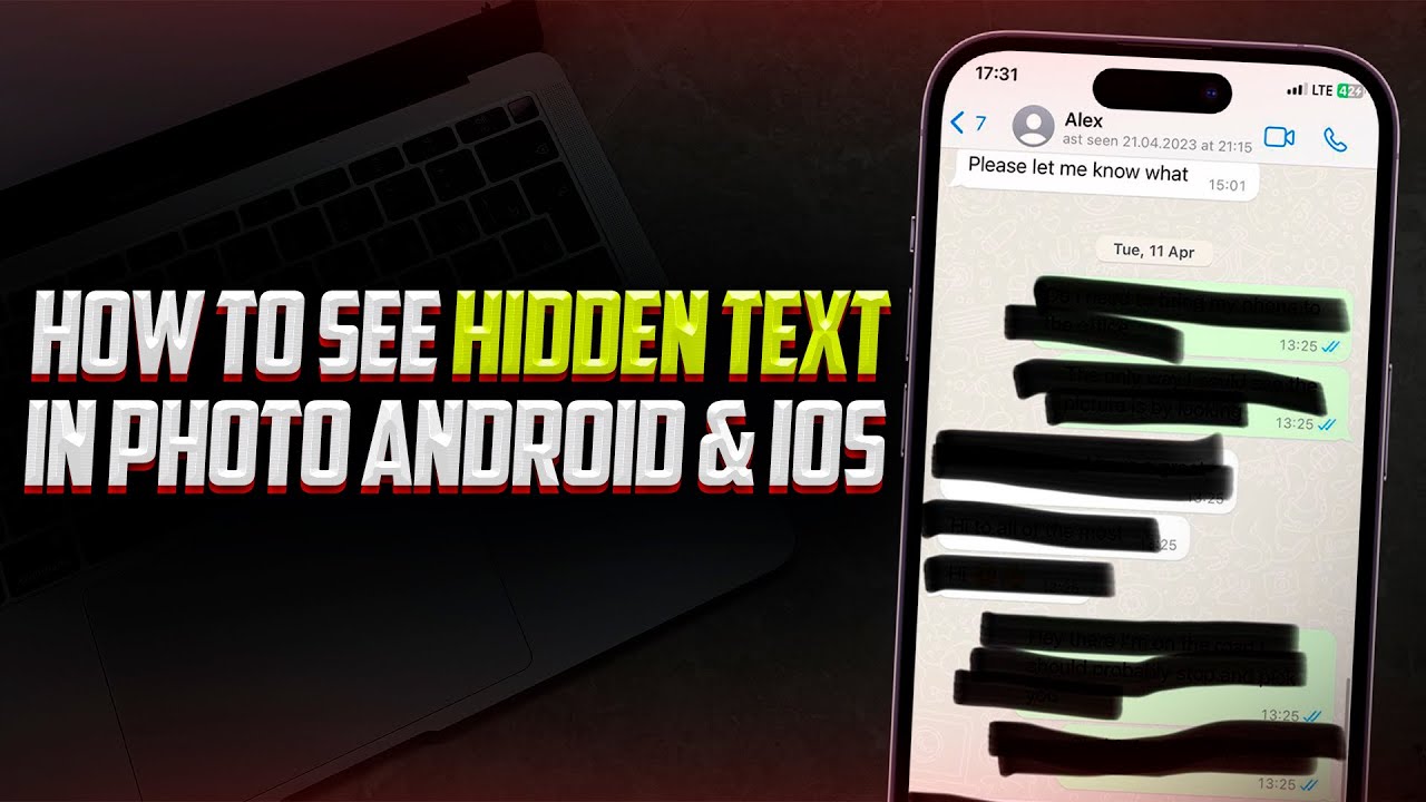 How to See Hidden Text in Photo Android & iOS 2023 - YouTube