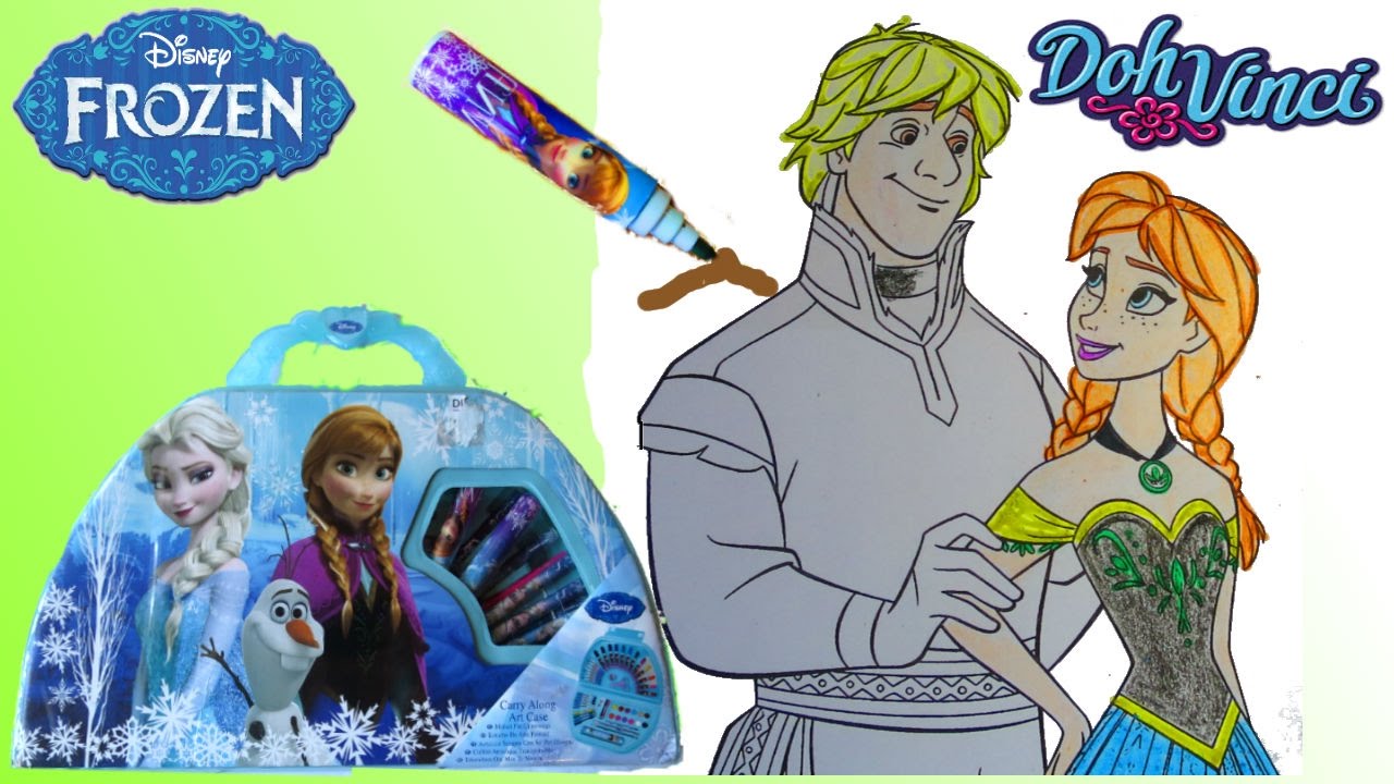 Disney FROZEN Art set marker, water color, crayola- crayons PAINTING ...