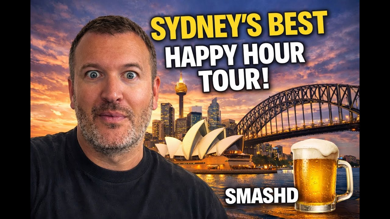 Sydney’s Best Happy Hour Tour 🍻 | CBD Bars SMASHD - YouTube