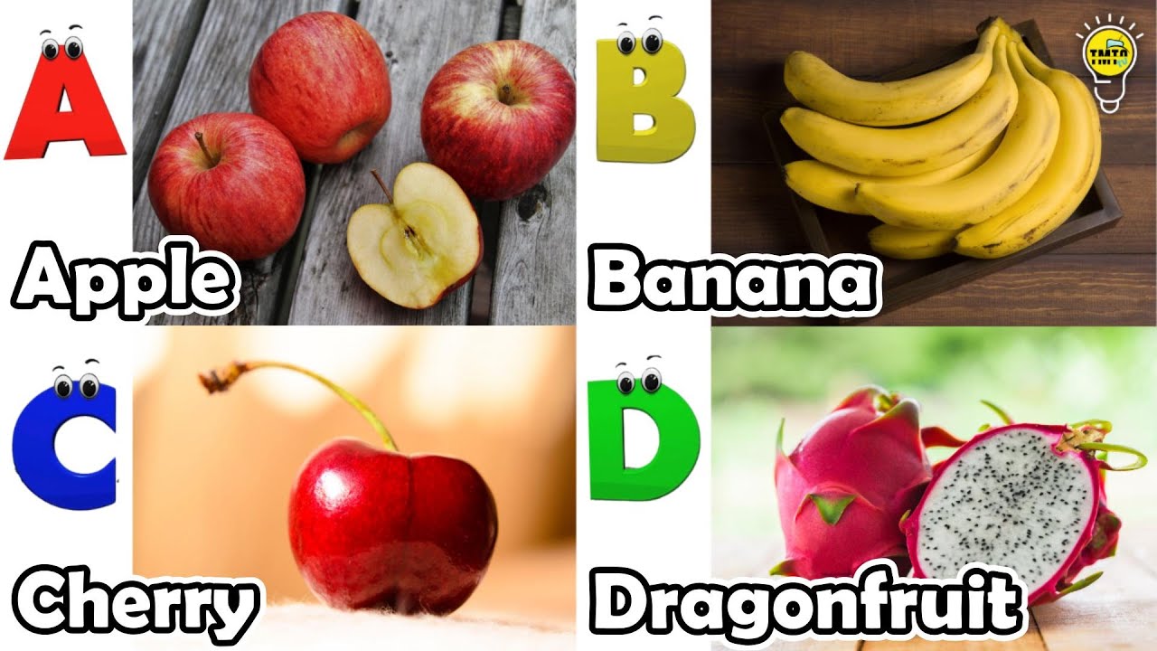 Fruits Alphabet song for Children | Fruit ABC Song | Phonics for Kids ...