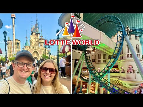 Lotte World Vlog June 2024 - HUGE Theme Park In Seoul!