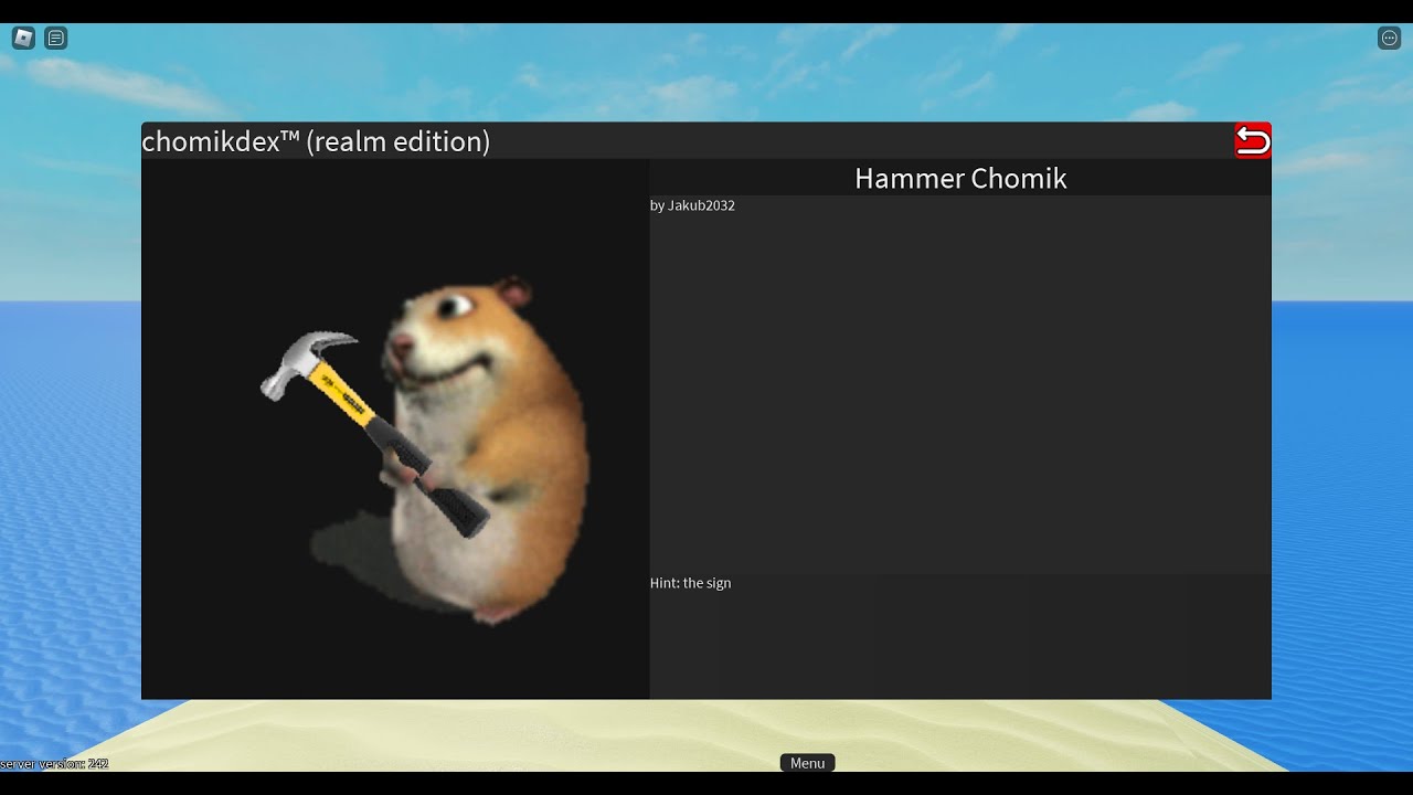 Find the Chomiks How To Get Hammer Chomik - YouTube