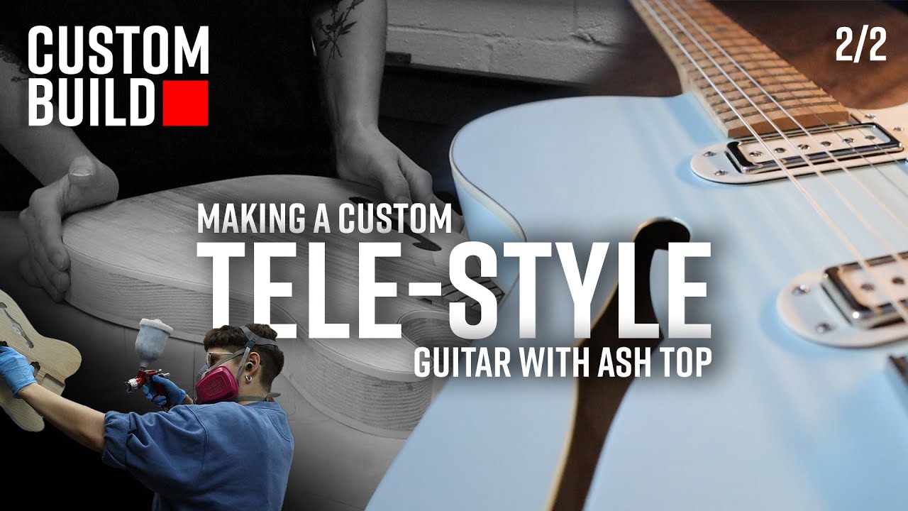Custom Tele Thinline Guitar Build ep 2 of 2 - YouTube